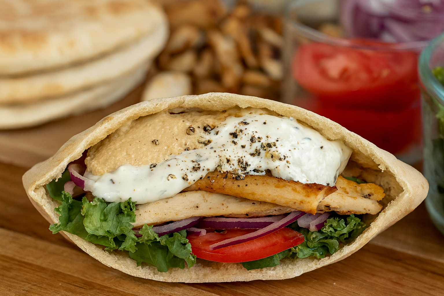 Greek-Style Pita Pockets – Atoria's Family Bakery