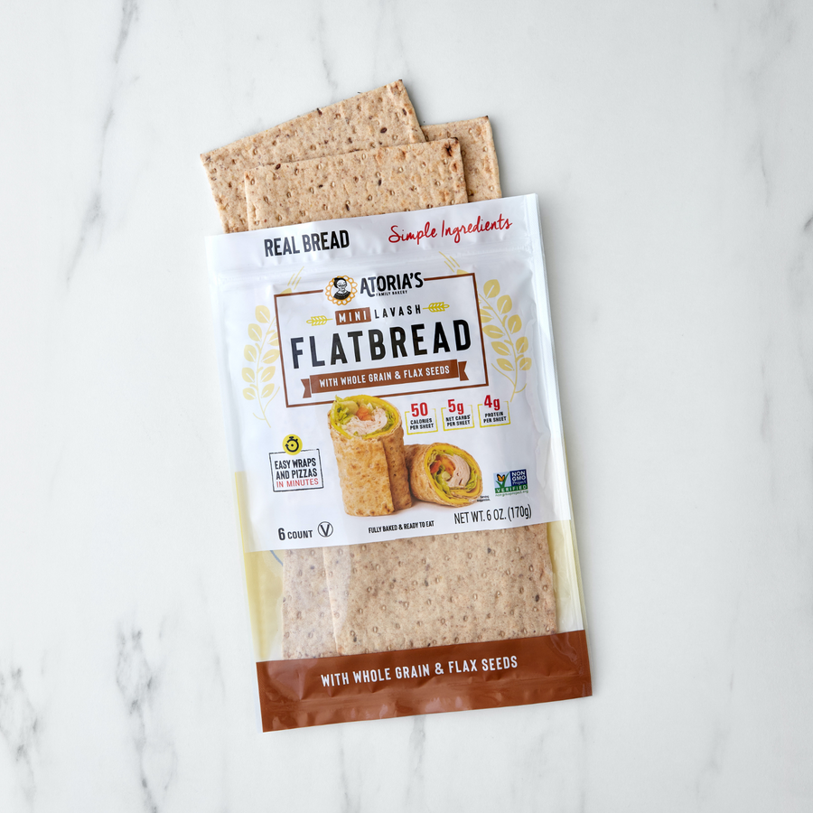 Mini Whole Grain & Flax Lavash – Atoria's Family Bakery